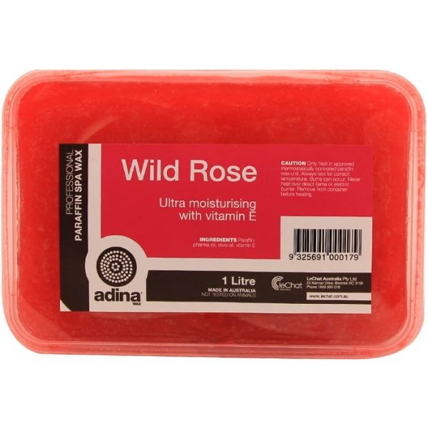 Adina - Professional Paraffin Wax - Wild Rose 1lt - Global Hair & Beauty